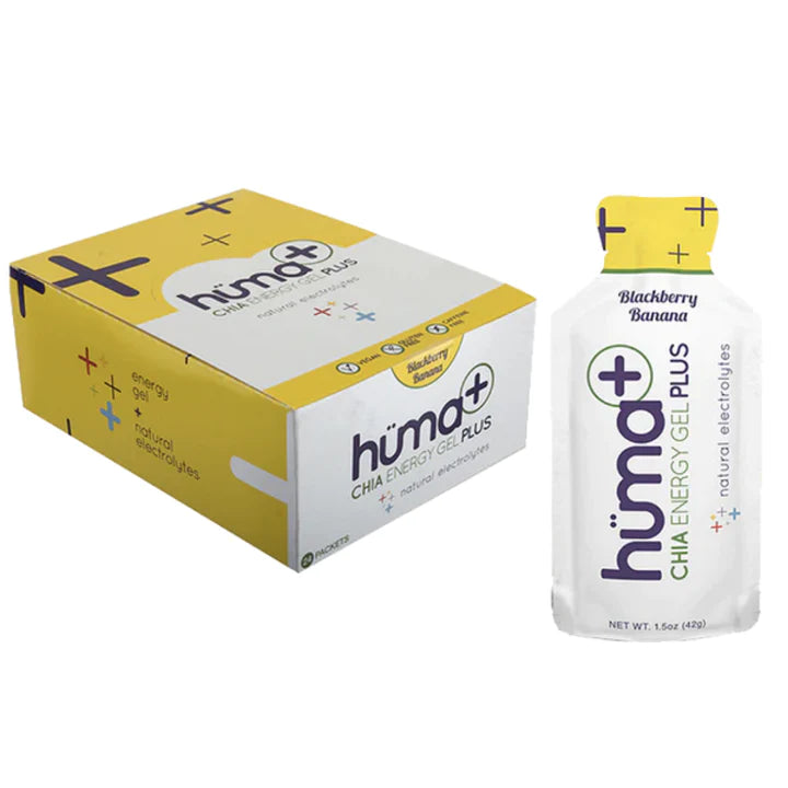 Huma Energy Gels Plus Blackberry & Banana Box of 24 – Summit Gear